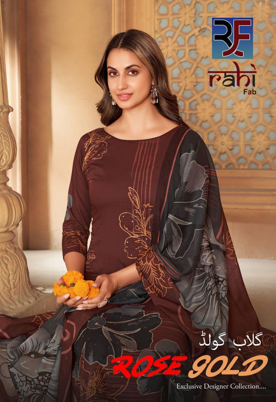 ROSE GOLD SUIT BY RAHI FAB - PURE COTTON CAMBRIC SUITS CATALOG - Surat ...